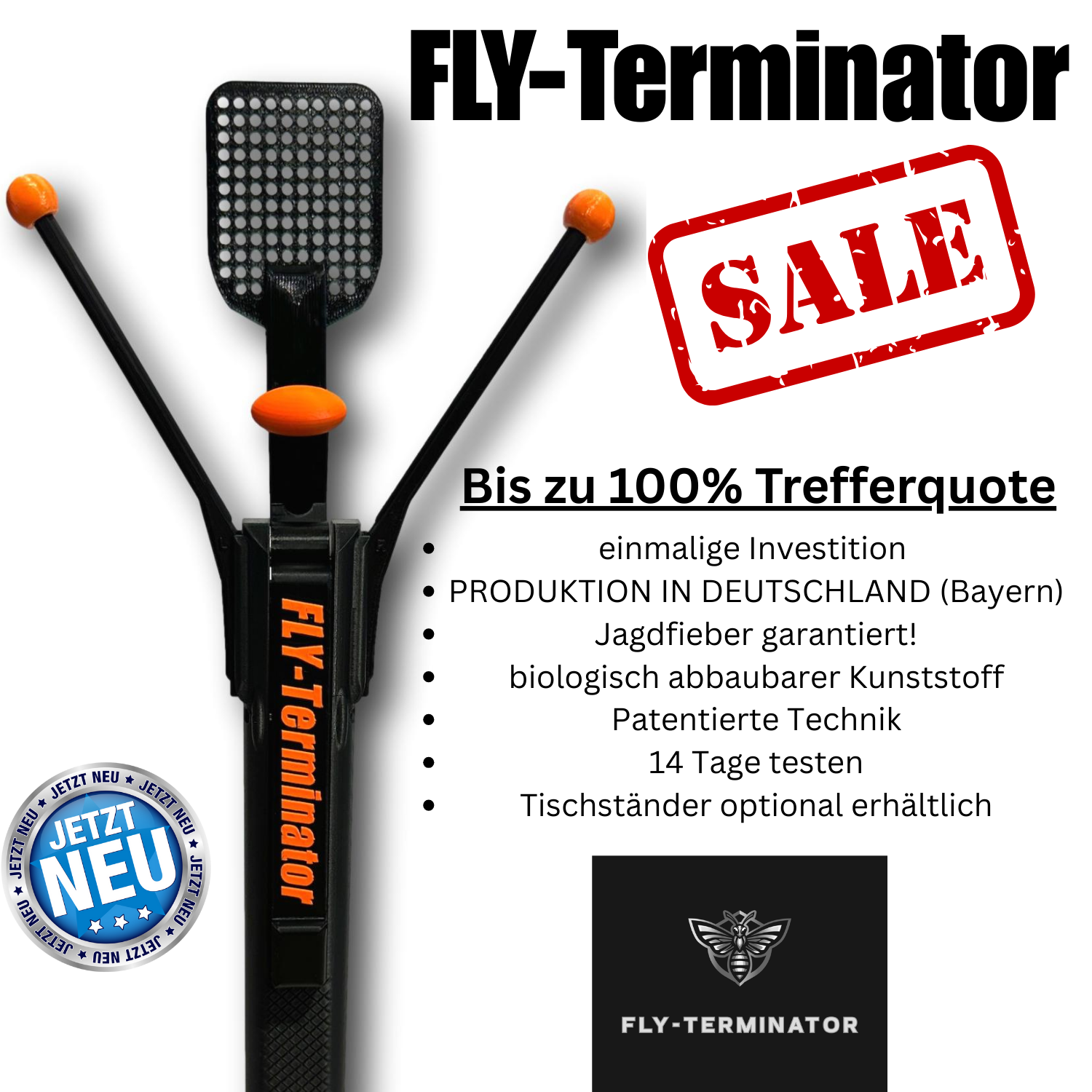 Flyterminator Fliegenklatsche – Präzise & Made in Bayern – FLY ...